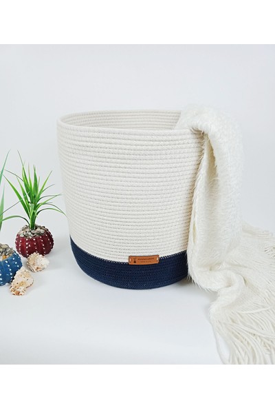 Avangarde Home Life Lacivert Tabanlı Çamaşır Sepeti Avangarde Home Life Lacivert Tabanlı Çamaşır Sepeti