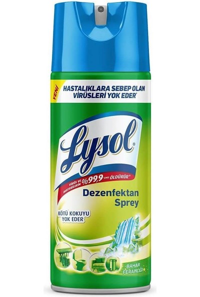 Lysol Dezenfektan Sprey Bahar Ferahlığı 400 ml Lysol Dezenfektan Sprey Bahar Ferahlığı 400 ml