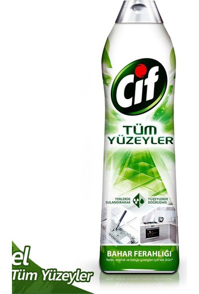 Cif Jel Tüm Yüzeyler Bahar Ferahlığı 750 ml Cif Jel Tüm Yüzeyler Bahar Ferahlığı 750 ml