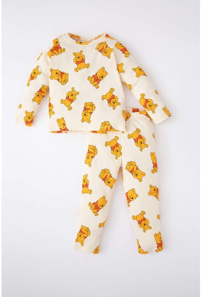 DeFacto Erkek Bebek Winnie The Pooh Lisanslı Regular Fit Fitilli Kaşkorse Uzun Kollu Pijama Takımı Y6221A222AU DeFacto Erkek Bebek Winnie The Pooh Lisanslı Regular Fit Fitilli Kaşkorse Uzun Kollu Pijama Takımı Y6221A222AU