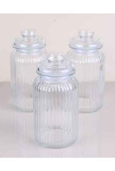 Fame Kitchen 3'lü Cam Baharatlık Vakumlu Kapaklı 3X1400 ml Fame Kitchen 3'lü Cam Baharatlık Vakumlu Kapaklı 3X1400 ml