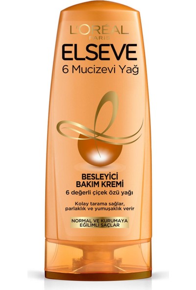 EKS Ticaret Elseve Saç Bakım Kremi 6 Mucizevi Yağ Besleyici 360ML