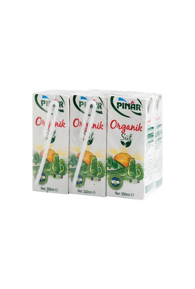 Pınar Organik Süt 6x200 ml Pınar Organik Süt 6x200 ml