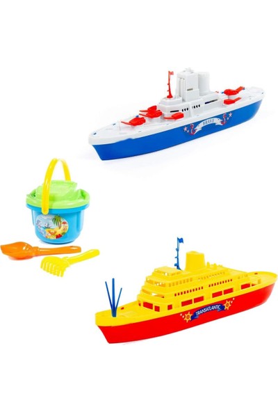 Polesie Babystore Transatlantik Gemi 56382 ile Cesur Kruvazör 56405 ve Takım No 193 Büyük Kova Deniz Seti Polesie Babystore Transatlantik Gemi 56382 ile Cesur Kruvazör 56405 ve Takım No 193 Büyük Kova Deniz Seti