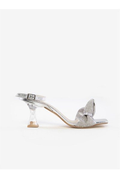London&London Zenne Gümüş Metalik Topuklu London&London Zenne Gümüş Metalik Topuklu