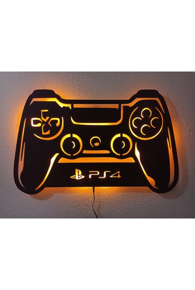 Alda Ps/4 Oyun Kumandası LED Işıklı Duvar Tablosu Alda Ps/4 Oyun Kumandası LED Işıklı Duvar Tablosu