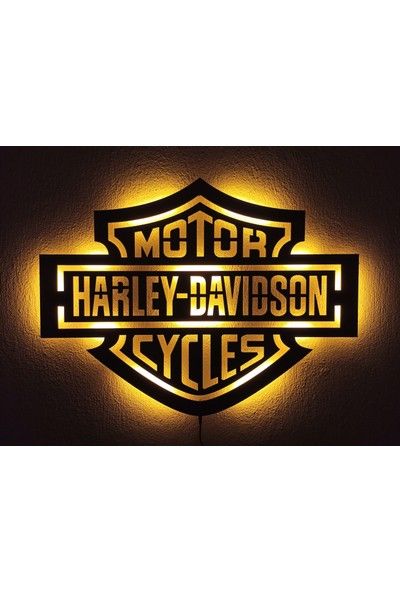 Alda Harley Davidson LED Işıklı Duvar Tablosu Alda Harley Davidson LED Işıklı Duvar Tablosu