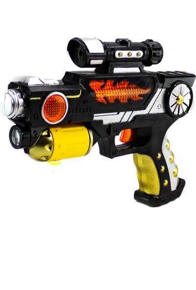 Oyuncak Tabanca Lazerli Hologramlı Işıklı Sesli 22 cm