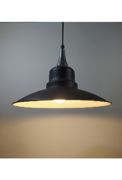 Riolight Retro Gümüş Askılı Tekli Metal Sarkıt Avize Şapka Çapı: 30CM Riolight Retro Gümüş Askılı Tekli Metal Sarkıt Avize Şapka Çapı: 30CM