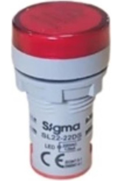 Sigma 220V Ac Pano Tipi Ledli Sinyal Lambası Kırmızı 3'lü Sigma 220V Ac Pano Tipi Ledli Sinyal Lambası Kırmızı 3'lü