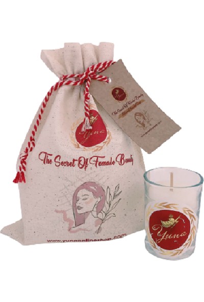 Yuna Kokulu Lavanta Cam Bardak Mum 230GR