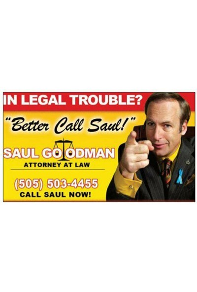 Shaco Design Better Call Saul Kartvizit Shaco Design Better Call Saul Kartvizit