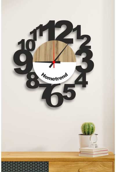 Home Trend Büyük Rakam Modern Tasarım Dekoratif Ahşap Duvar Saati Home Trend Büyük Rakam Modern Tasarım Dekoratif Ahşap Duvar Saati