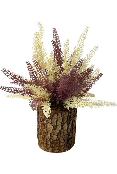 Yapay Çiçek Odun Saksı Lı Mor ve Beyaz Lavanta Büyük Boy 35 cm Yapay Çiçek Odun Saksı Lı Mor ve Beyaz Lavanta Büyük Boy 35 cm