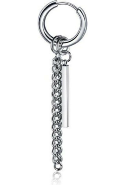 The Gifts Unisex Çelik Sallantılı Çubuk Küpe The Gifts Unisex Çelik Sallantılı Çubuk Küpe