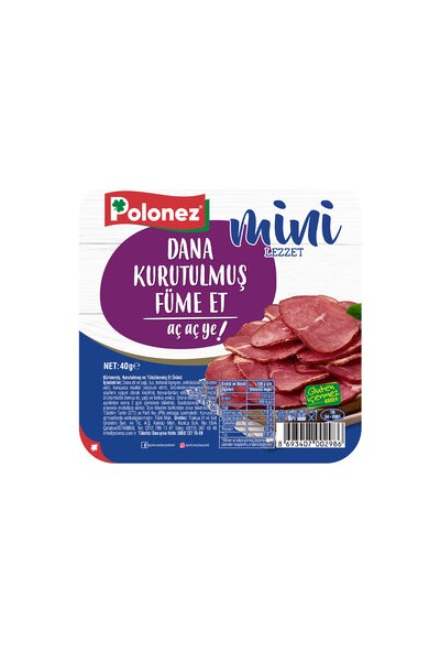 Polonez Kurutulmuş Füme Et 40 gr Polonez Kurutulmuş Füme Et 40 gr