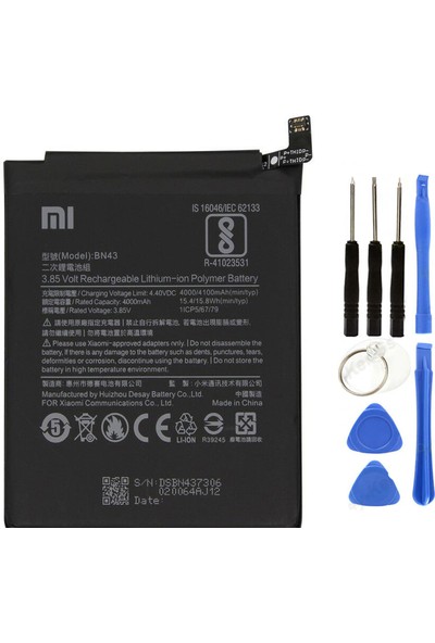 Xiaomi Redmi Note 4x BN43 Batarya Pil ve Tamir Montaj Seti Xiaomi Redmi Note 4x BN43 Batarya Pil ve Tamir Montaj Seti