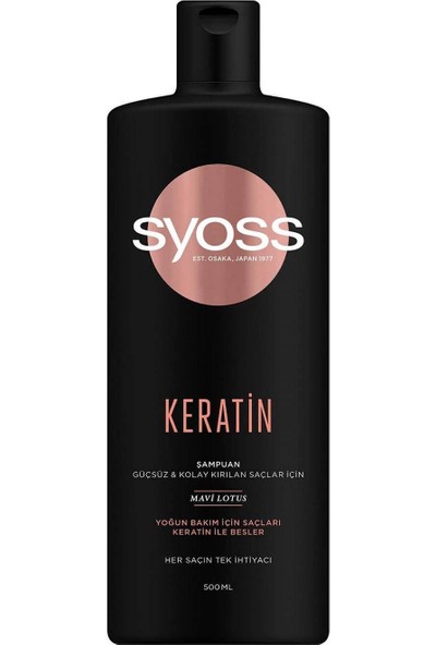 Syoss EKS Ticaret Syoss Şampuan Keratin 500 ml