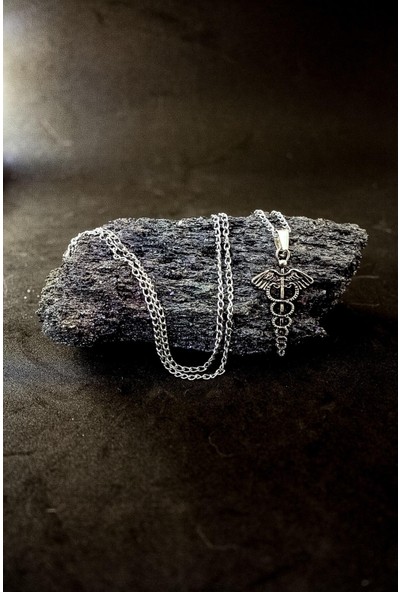 Blue Horizon So Savior Tıp Sembolü Kadüse Kolye