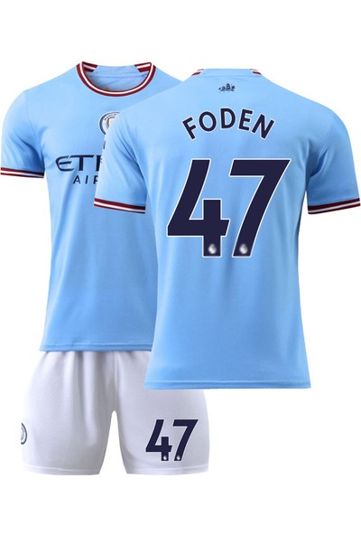 Lyle 22 23 Manchester City Club Iç Saha Futbol Forması Çocuk ve Yetişkin Takımları 47 Foden (Yurt Dışından)