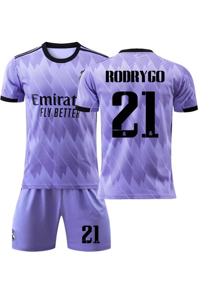 Lyle 2223 Real Madrid Club Deplasman Futbol Forması Şampiyonu Hatıra Sürümü 21 Rodrigo (Yurt Dışından)