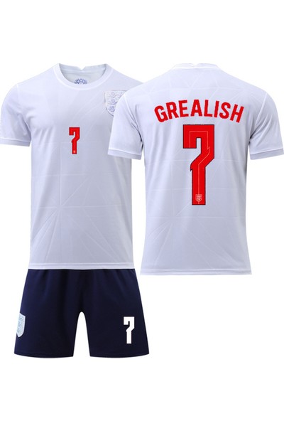 Lyle 2022 Dünya Kupası Ingiltere Iç Saha Yetişkin ve Çocuk Futbol Forması 7 Grealısh (Yurt Dışından)