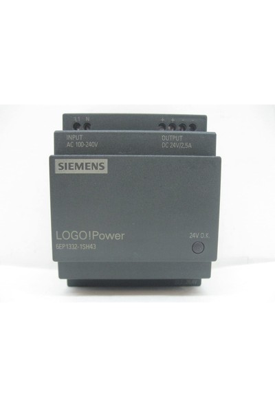 Siemens Logo Power 6ep1332-1sh43 Güç Kaynağı 24 V/2.5 A Siemens Logo Power 6ep1332-1sh43 Güç Kaynağı 24 V/2.5 A