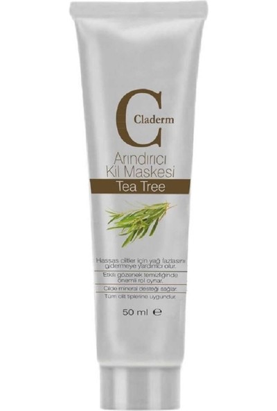 Claderm Arındırıcı Kil Maskesi Çayağacı 50 ml Claderm Arındırıcı Kil Maskesi Çayağacı 50 ml