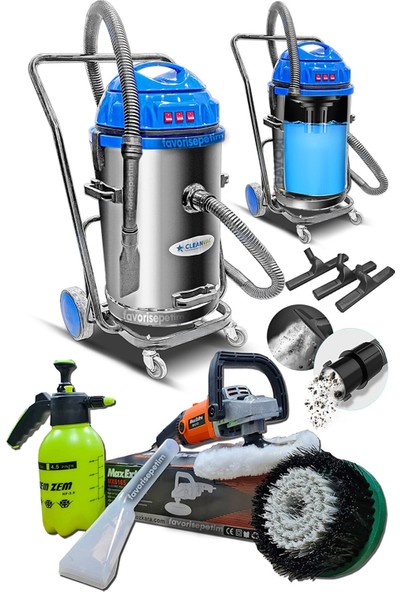 Profesyonel Yüksek 3 Motorlu Islak Kusu Koltuk Y. Devir Ayarlı Koltuk Fırçalama Makinesi Full Set Profesyonel Yüksek 3 Motorlu Islak Kusu Koltuk Y. Devir Ayarlı Koltuk Fırçalama Makinesi Full Set