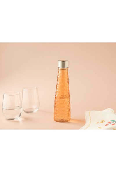 English Home Largii Cam Şişe 500 ml Turuncu