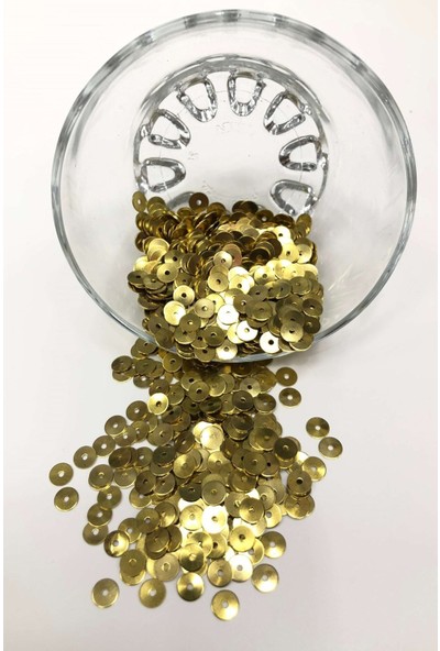 Limelia Sarı Metal Pul 6 mm