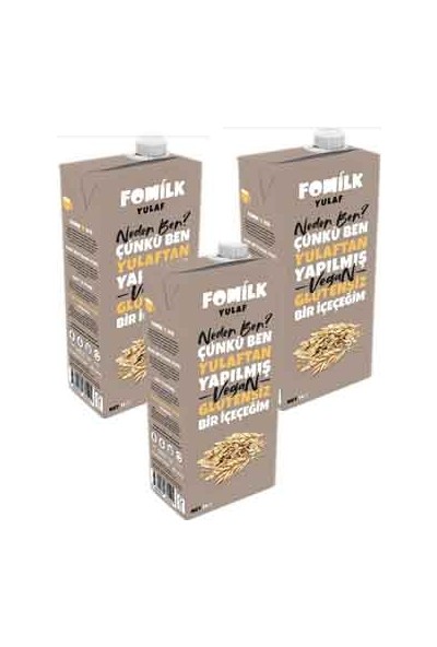 Fomilk Yulaf Sütü 1 lt Adet 3 Fomilk Yulaf Sütü 1 lt Adet 3