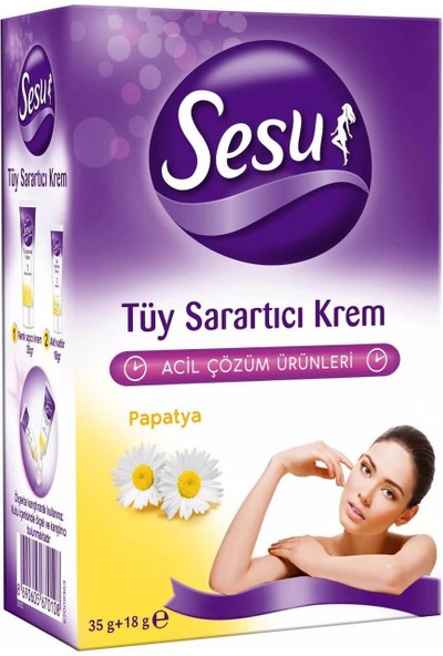 Sesu Tüy Sarartıcı Krem 53 gr