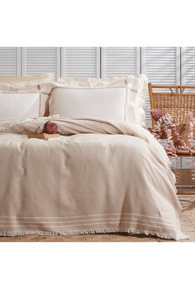Yataş Bedding Colin Çift Kişilik Pike Takımı - Bej