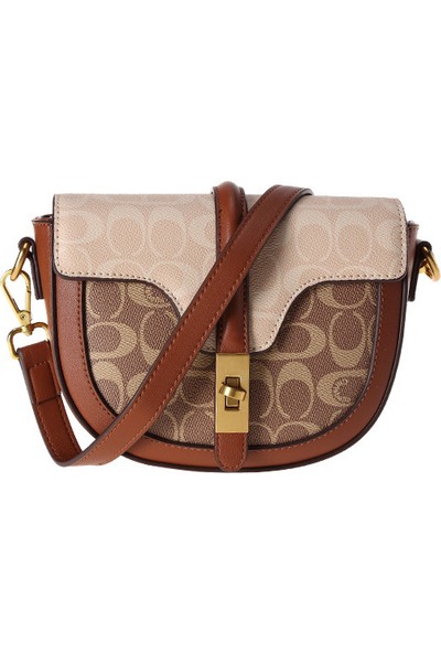 Just Casual Tek Omuzlu Mini Eski Moda Yarım Daire Çanta (Yurt Dışından)