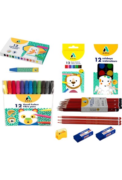 Adel Okul Kırtasiye Seti 8 Parça (H7017)