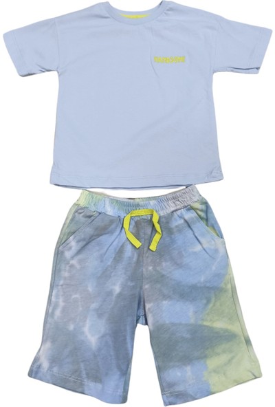 İrem Çocuk Giyim Erkek Çocuk Batik Desenli Şortlu Takım İrem Çocuk Giyim Erkek Çocuk Batik Desenli Şortlu Takım