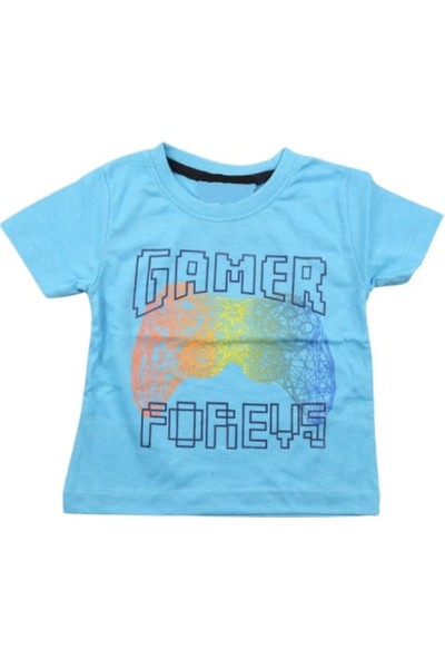 Kikiboo Kids Erkek Çocuk Gamer Desenli Tişört