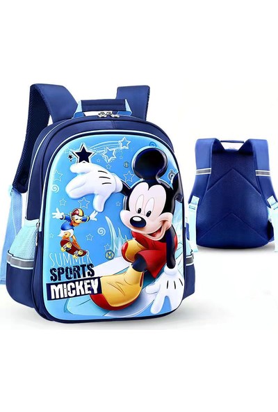 Xc Space Çocukların Erkek ve Kız Çizgi Film 3D Kabartmalı Okul Çantası (Yurt Dışından)