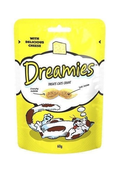 Kobal Dreamies Içi Dolgulu Peynirli Kıtır Kedi Ödülü 60 gr Kobal Dreamies Içi Dolgulu Peynirli Kıtır Kedi Ödülü 60 gr