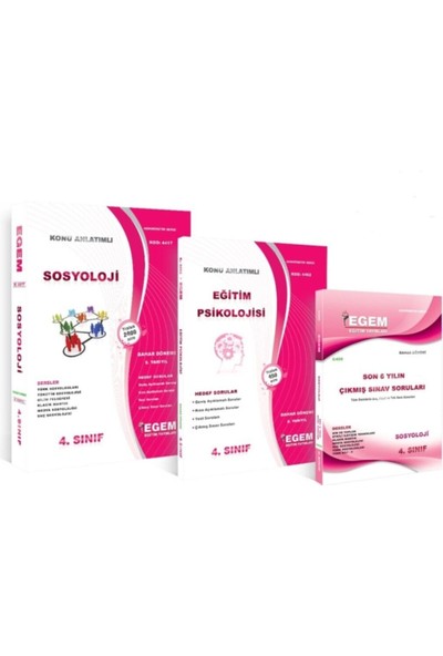 Egem Yayınları Aöf 4.sınıf Sosyoloji Set(Bahar Dönemi) 8.yarıyıl Set Egem Yayınları Aöf 4.sınıf Sosyoloji Set(Bahar Dönemi) 8.yarıyıl Set