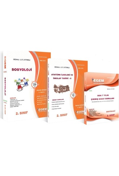 Egem Yayınları Aöf 2. Sınıf Sosyoloji Bahar Dönemi Konu Anlatımlı Soru Bankası 4. Yarıyıl Set Egem Yayınları Aöf 2. Sınıf Sosyoloji Bahar Dönemi Konu Anlatımlı Soru Bankası 4. Yarıyıl Set