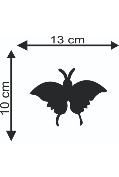 Leylaser Kelebek Ahşap Duvar Dekoru Zenginleştirici Model 2