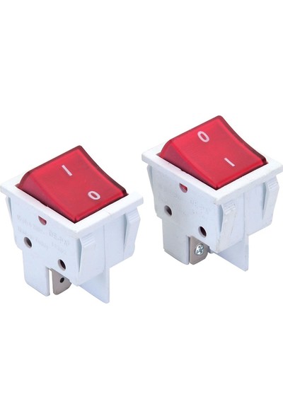 De-Pa Iki Fazlı Işıklı Anahtar Vidalı