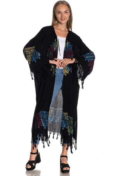 Zehhar Geleneksel El Baskısı Kimono Zehhar Geleneksel El Baskısı Kimono