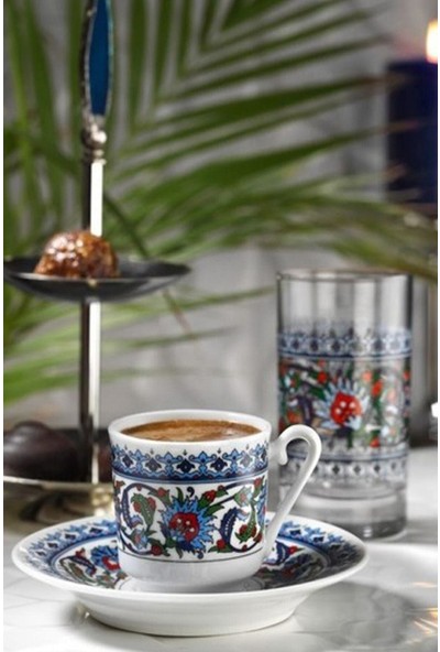 Güral Porselen Topkapı 12 Parça Kahve Fincan Takımı Güral Porselen Topkapı 12 Parça Kahve Fincan Takımı