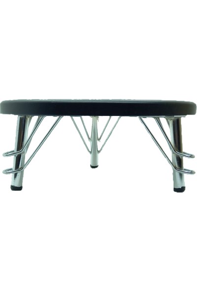 LanHome Mini Tabure/düzenleyici (Siyah-Krom)