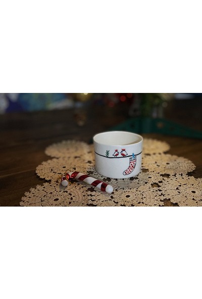 İf'in Kuş Figürlü Porselen Fincan