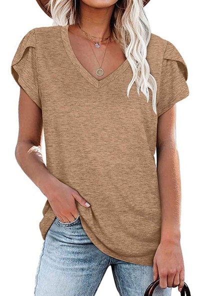 Shopeggy Kadın Kol Detaylı Tişört (Yurt Dışından) Shopeggy Kadın Kol Detaylı Tişört (Yurt Dışından)