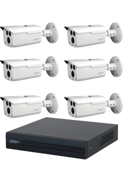 Dahua 6 Kameralı Starlight 80 Metre Gece Görüşlü Full Hd Kamera Seti Dahua 6 Kameralı Starlight 80 Metre Gece Görüşlü Full Hd Kamera Seti